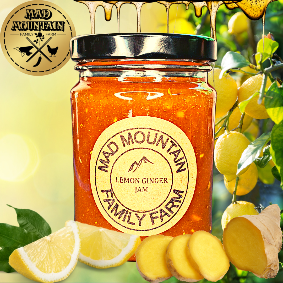 Lemon & Ginger Jam – Mad Mountain Family Farm